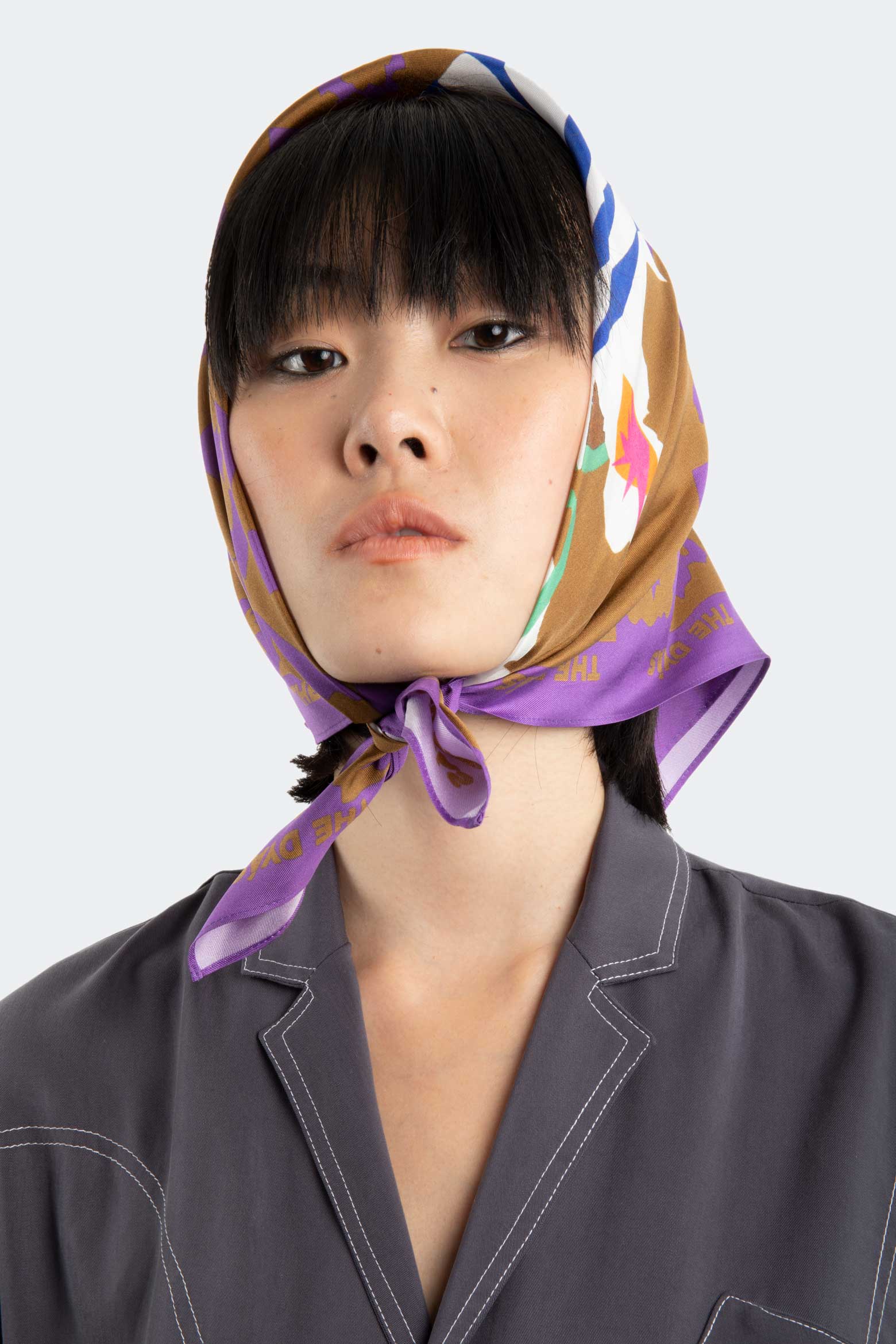 Window Shopping Scarf-Purple-Women